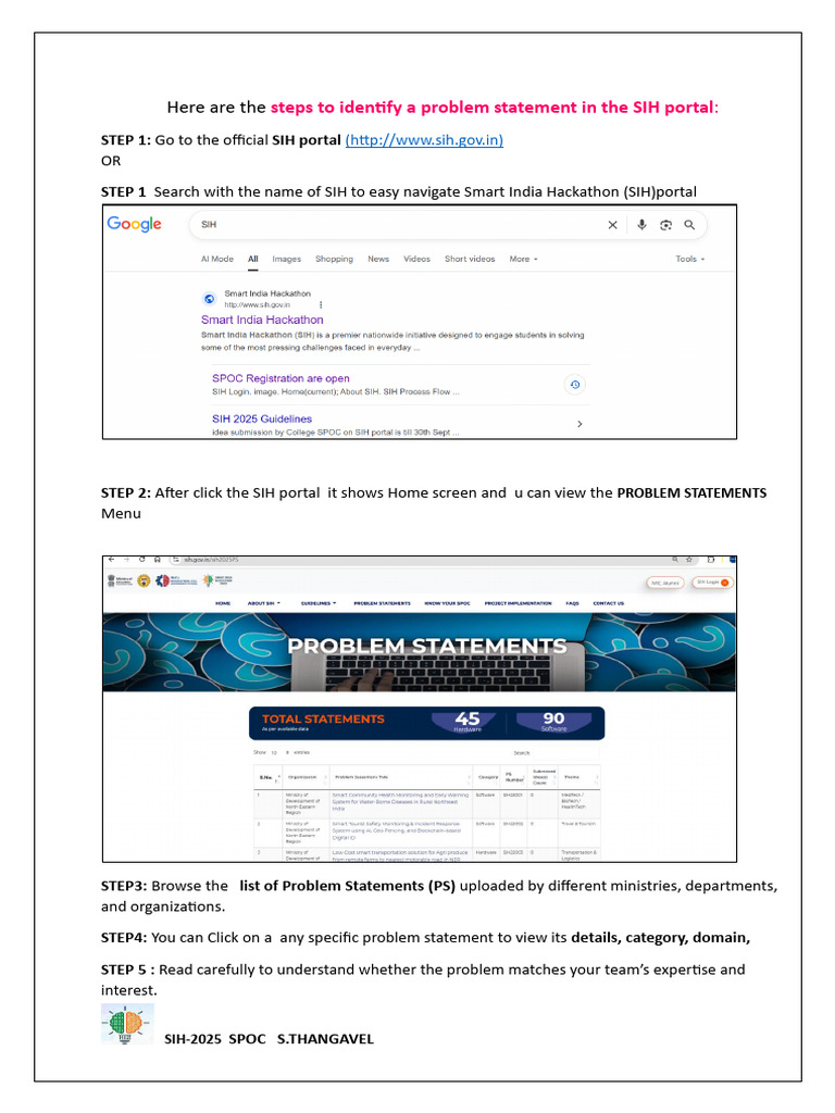 Guidelines to Identify Prob.statements | PDF