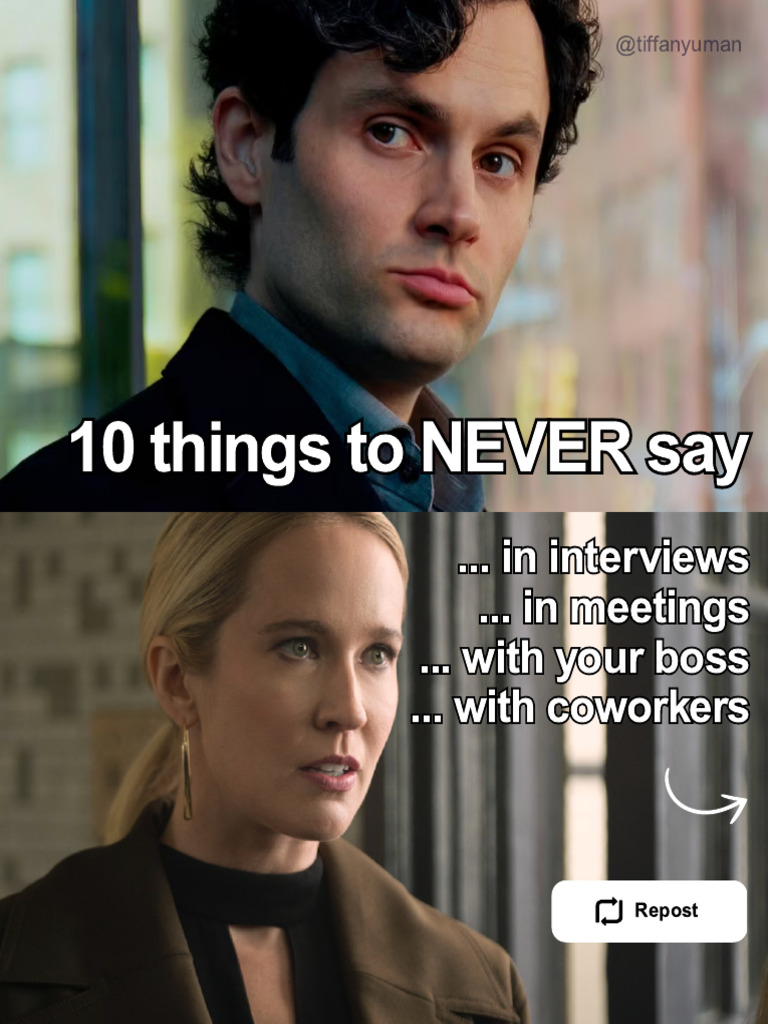 10 Things to Never Say | PDF