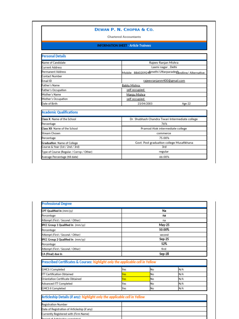 Article Trainee Info Sheet 2021 | PDF | Government Finances | Taxes