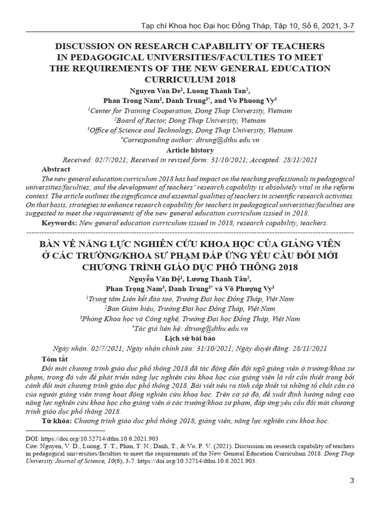 3-7-224-357_Văn bản của bài báo | PDF | Teachers | Learning