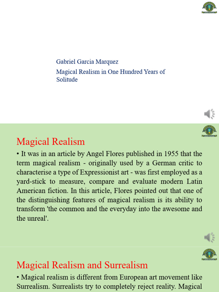 Magical Realism in One Hundred Years | PDF