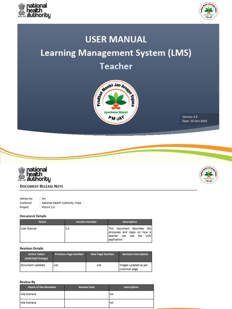 Teacher User Manual for LMS 3.0 | PDF | Hyperlink | Computing