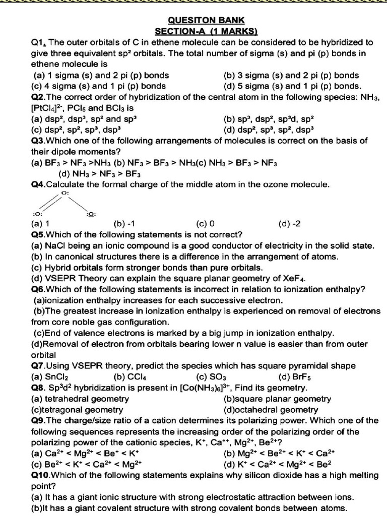 Grade 11 Chapter 4 Chemical Bonding | PDF