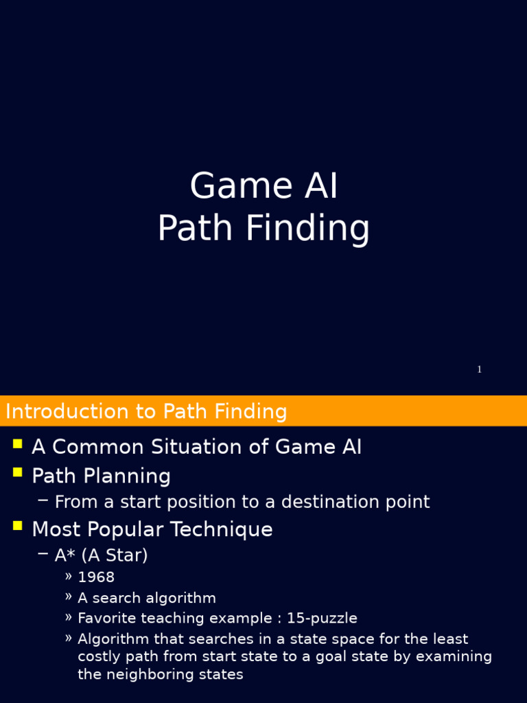 A* Pathfinding in Game AI Explained | PDF | Computer Programming ...