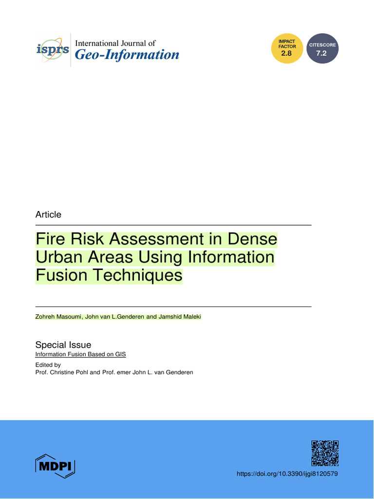 Fire Risk Assessment in Urban Areas | PDF | Geographic Information ...