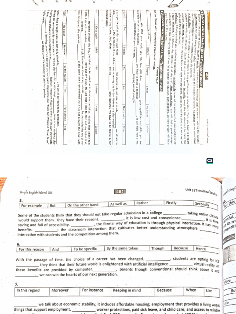 Transitional Exercises | PDF