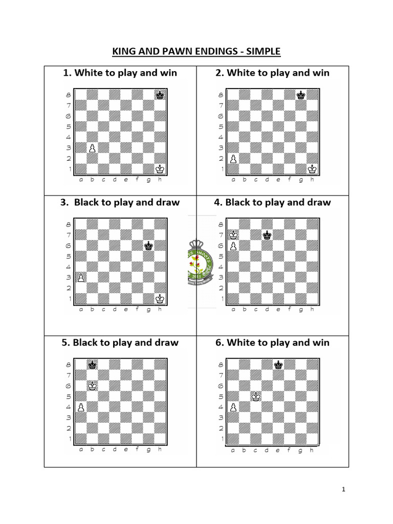 King and Pawn Endings Strategies | PDF