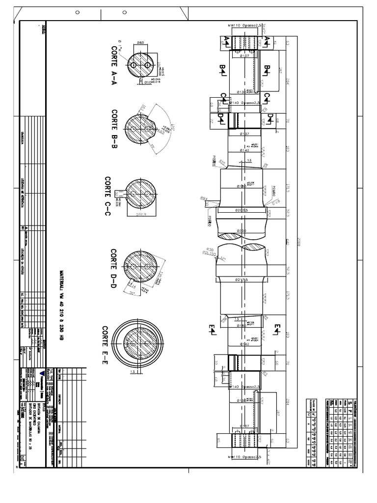 Eixo Excêntrico Do Britador de Mandíbula 90 x 25 - Cod 32-01 | PDF