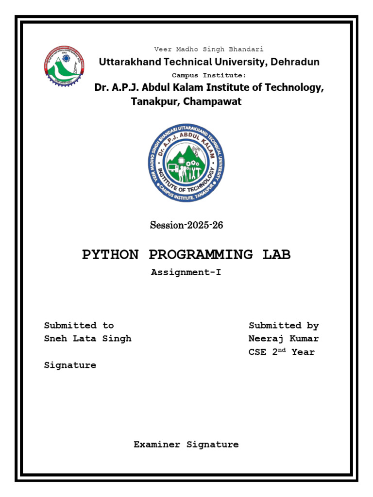 Python Programming Assignment | PDF | Sequence | Filename