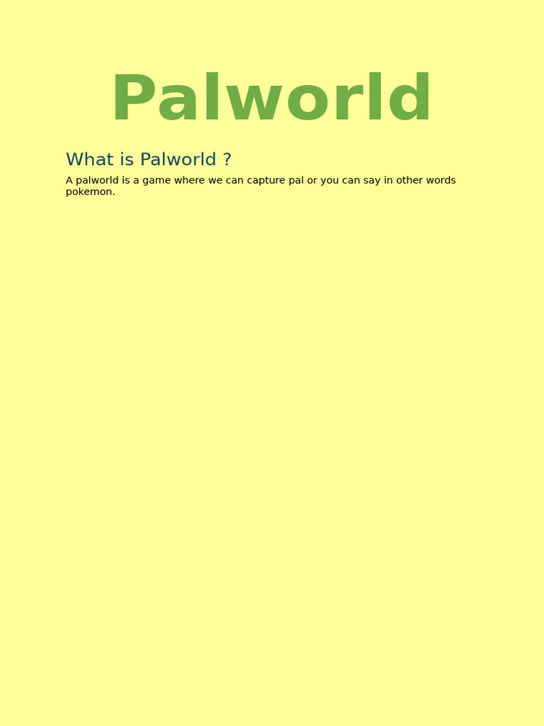 Pal Word | PDF