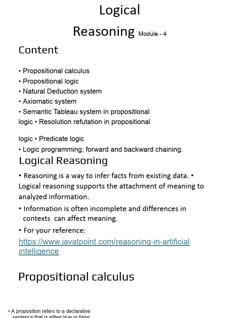 Propositional and Predicate Logic Overview | PDF | Logic | First Order ...