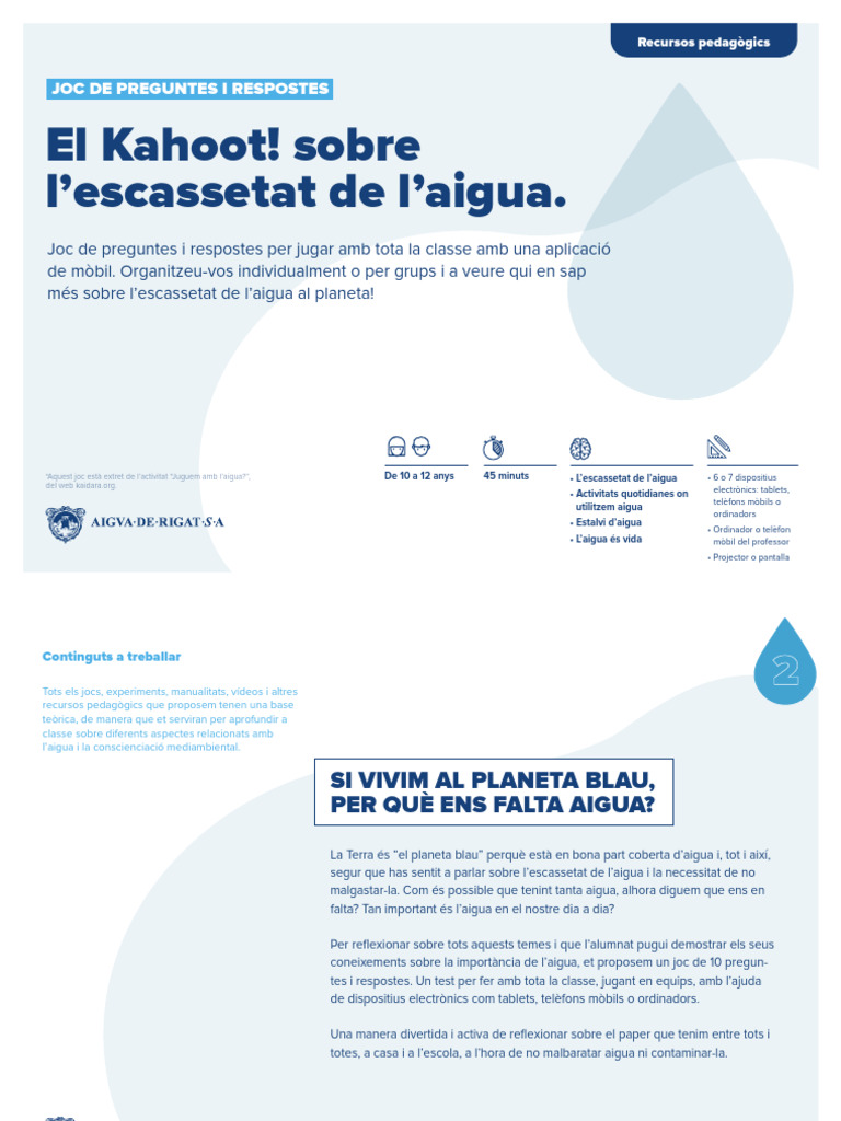 kahoot aigua | PDF