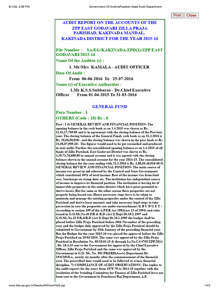 Audit Reports 2015-16 H Section | PDF | Debits And Credits | Cheque