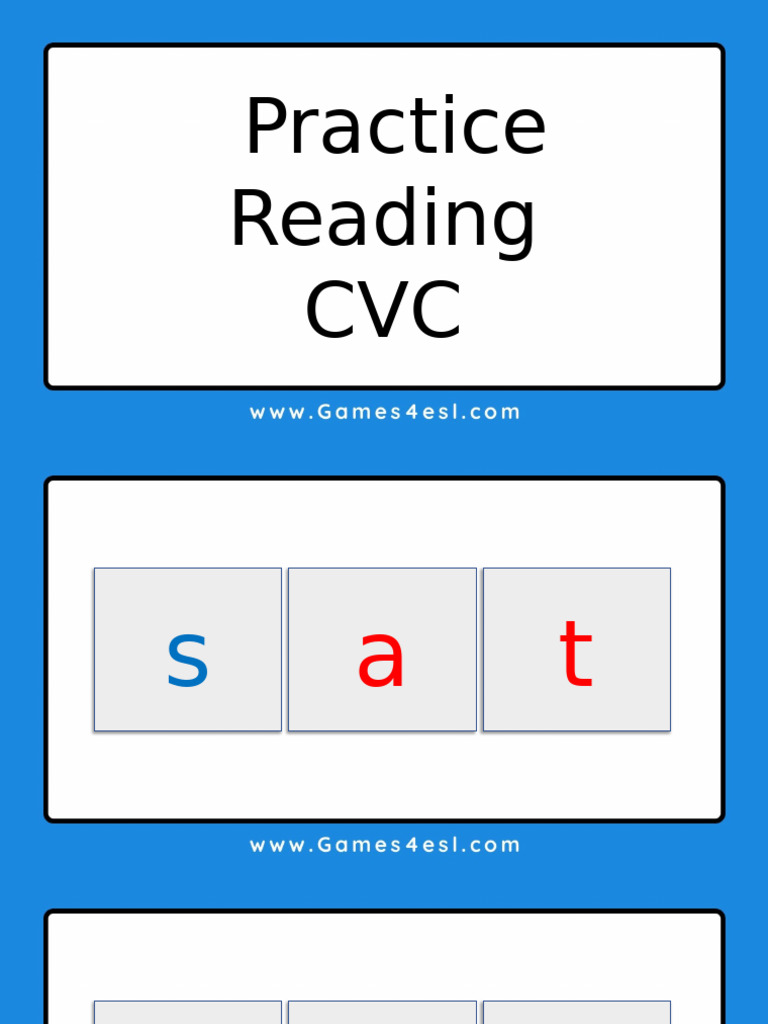 Phonics CVC Letter A Word Family at | PDF