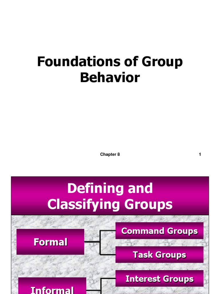 Foundations of Group Behavior Overview | PDF