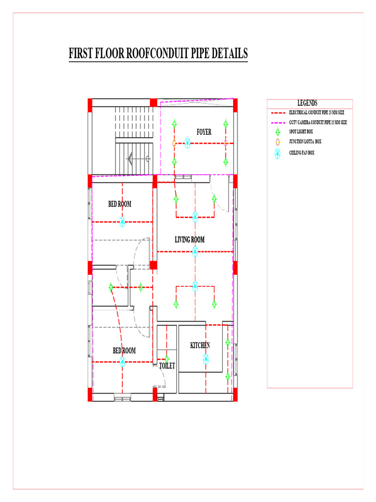 First Floor Roof Conduit Pip (E Layout | PDF