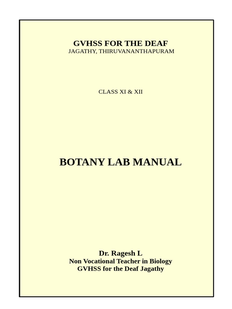 Botany Practical | PDF | Plant Stem | Leaf