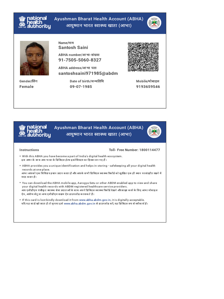 Abha _ Abha Card | PDF