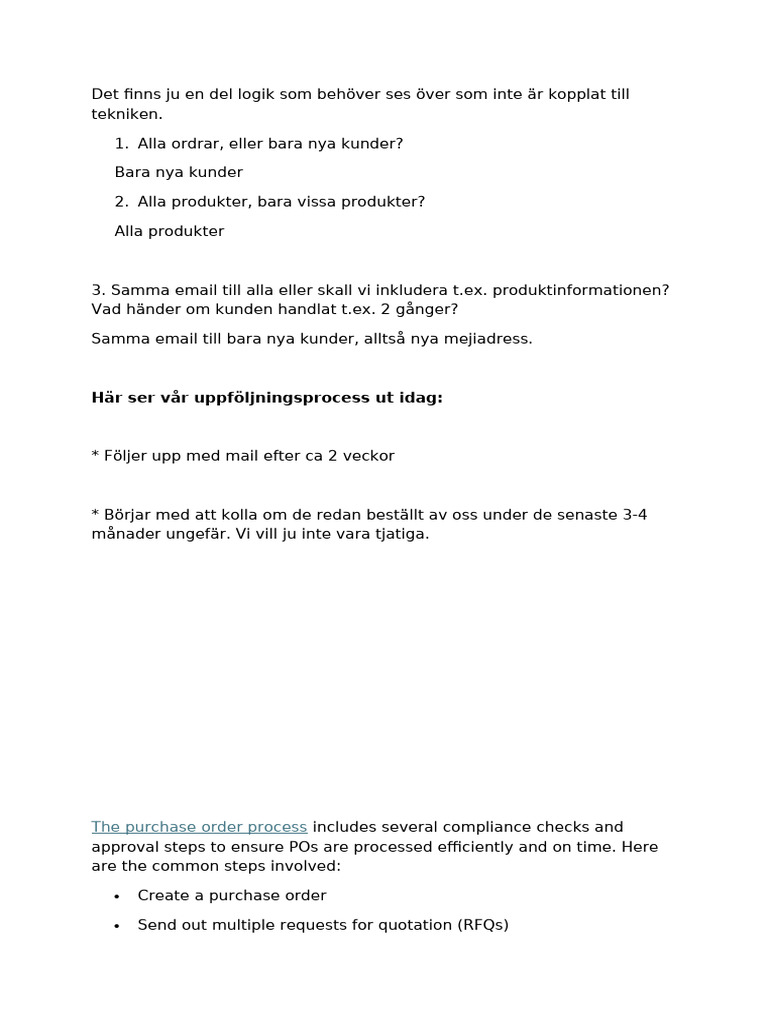 Weborder uppföljning | PDF | Procurement | Receipt