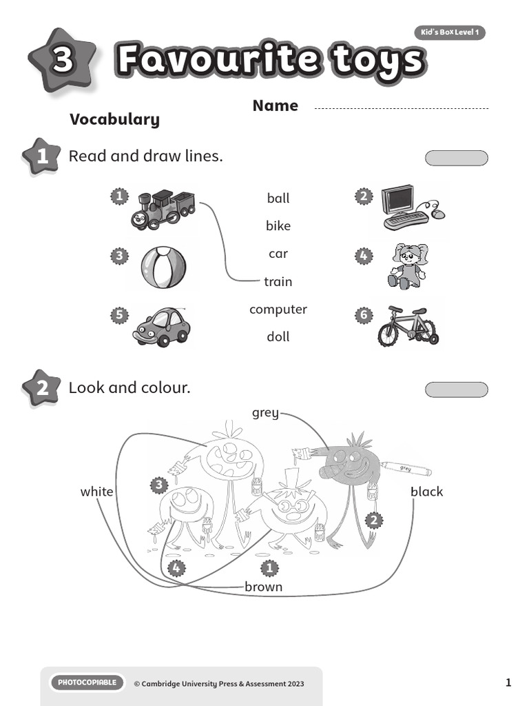 KIDS BOX 1 UNIT 3 | PDF