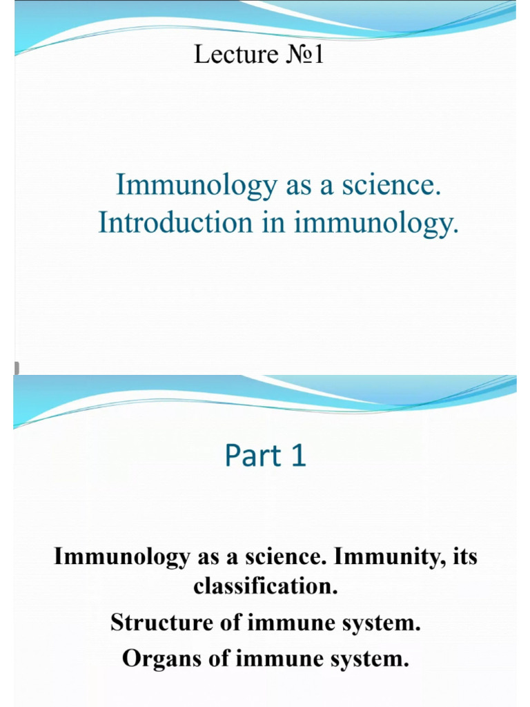 Immunology Part-1,2,3 | PDF