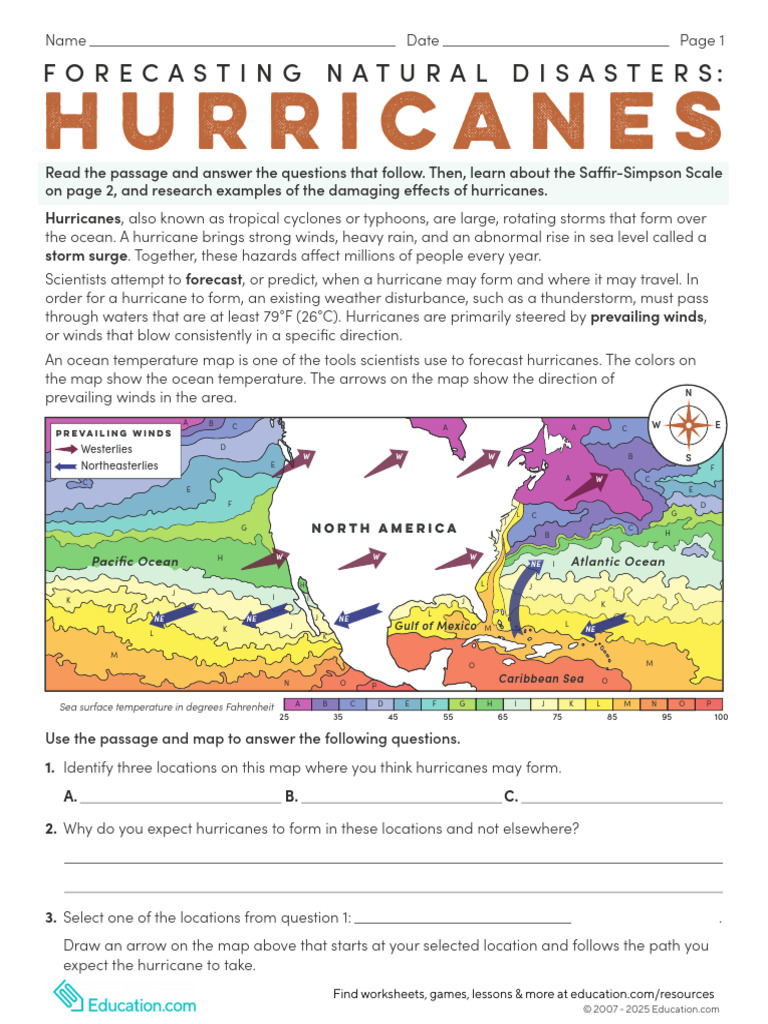 Hurricane Forecasting and Impacts Guide | PDF | Tropical Cyclones ...