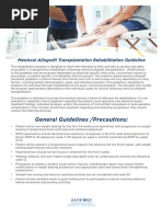 ACL Reconstruction Rehab Protocol | PDF | Knee | Limbs (Anatomy)