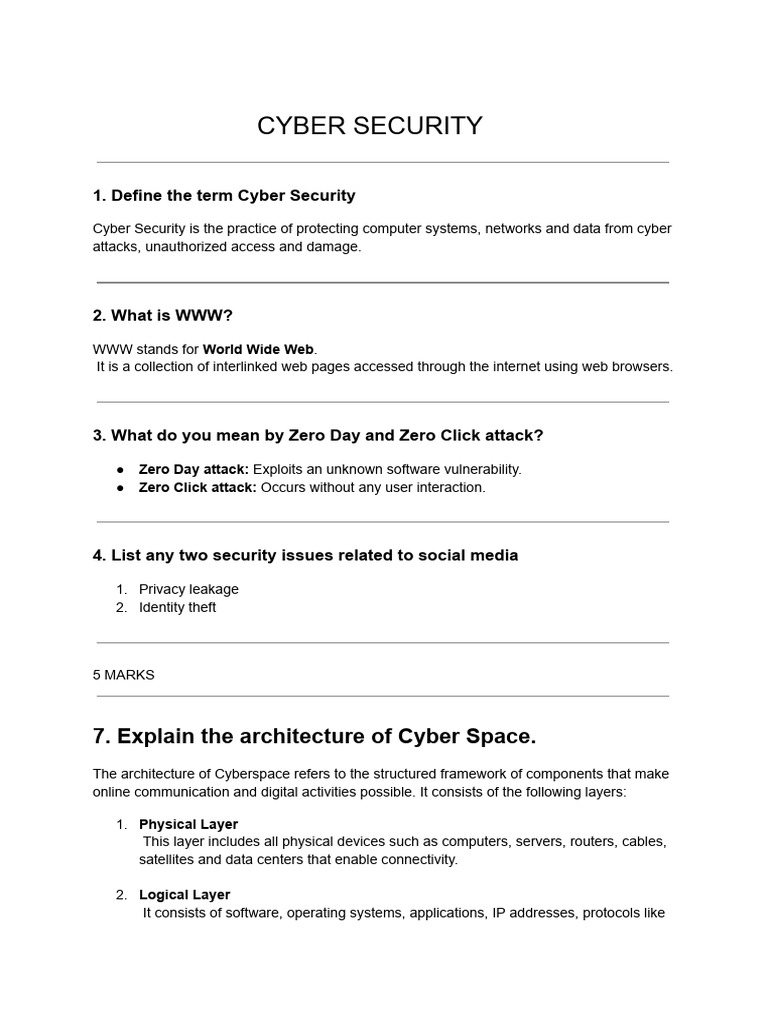 Cyber Security | PDF | Computer Security | Security