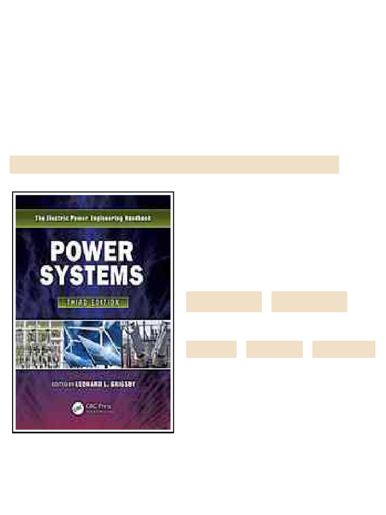 (Ebook) Power Systems. The electric power engineering handbook by Leonard L. Grigsby ISBN ...