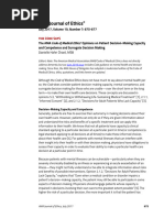 Appelbaum Criteria for Patient Capacity | PDF | Dementia | Medical ...