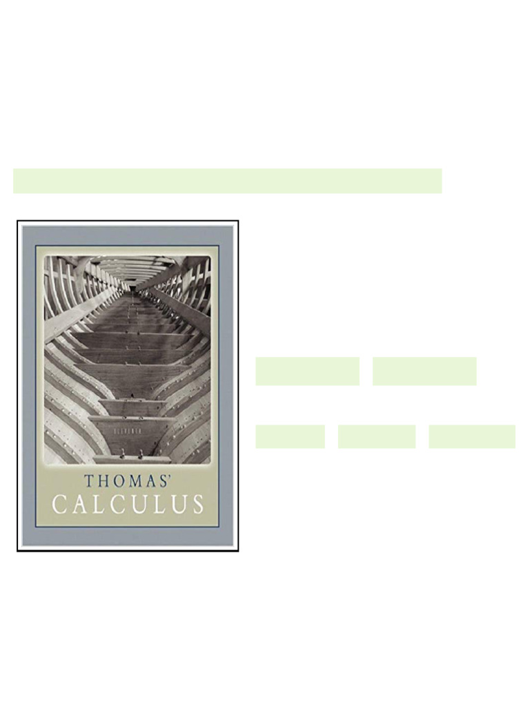 (Solution manual) Thomas Calculus 11th Edition sample | PDF