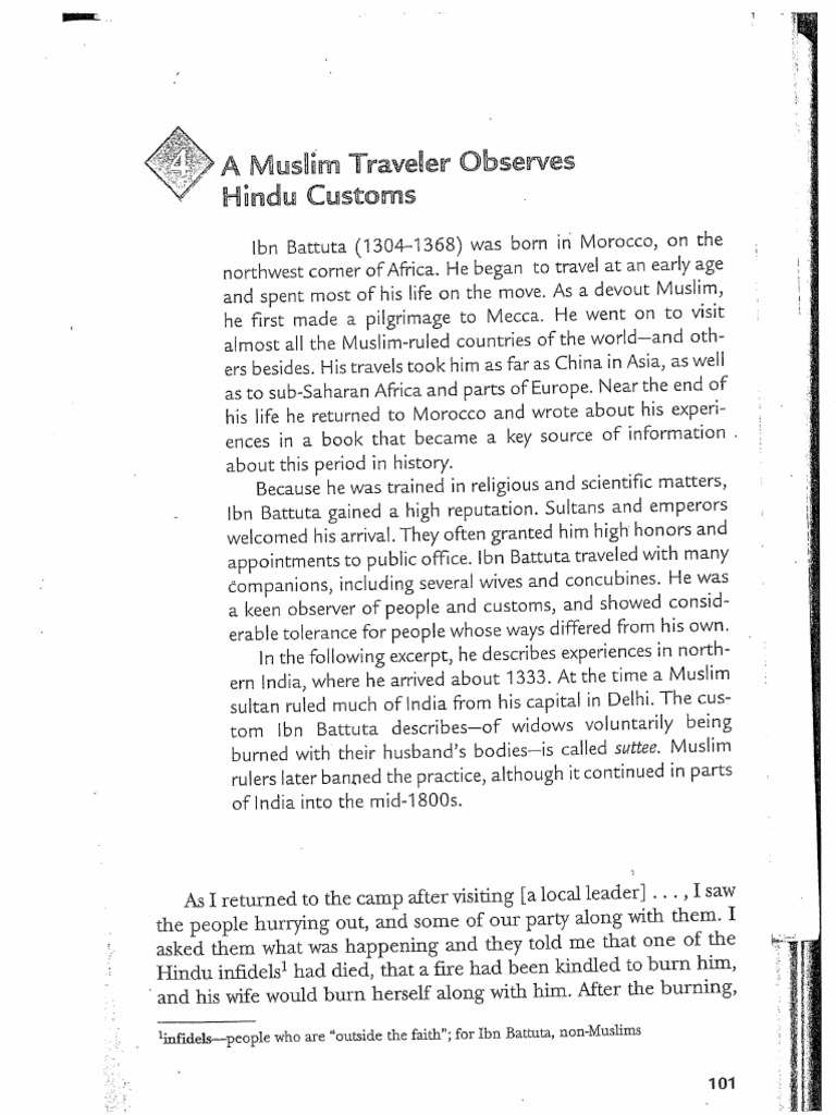 Reading 1 - Ibn Battuta | PDF