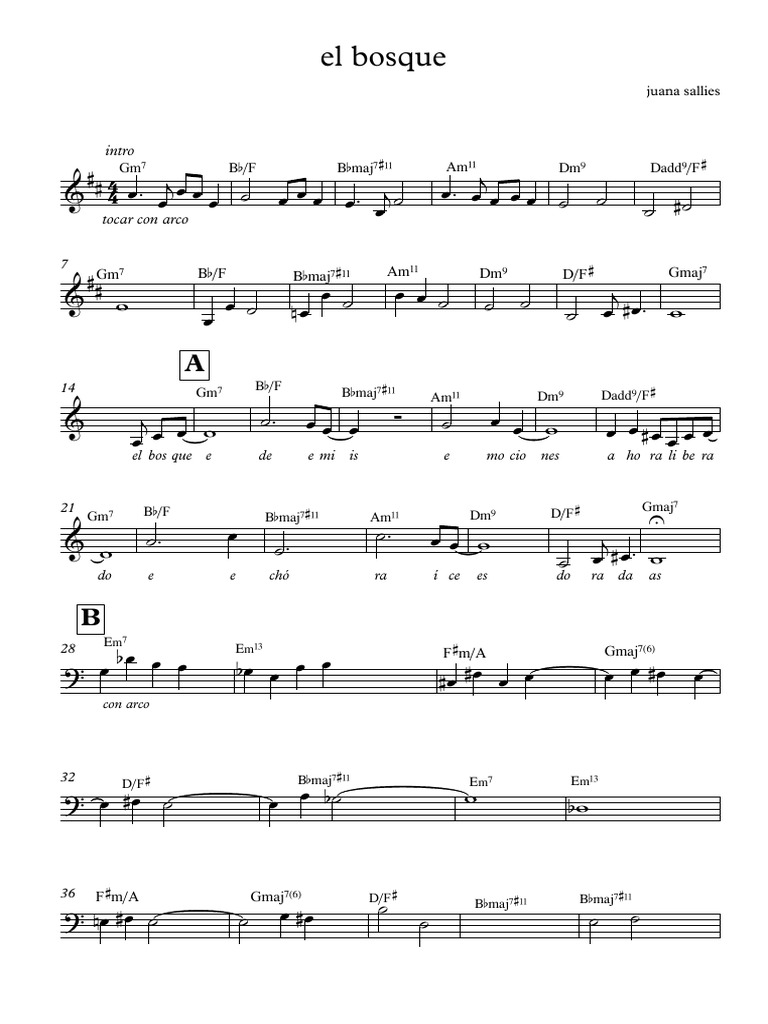 El Bosque (Contrabajo) | PDF
