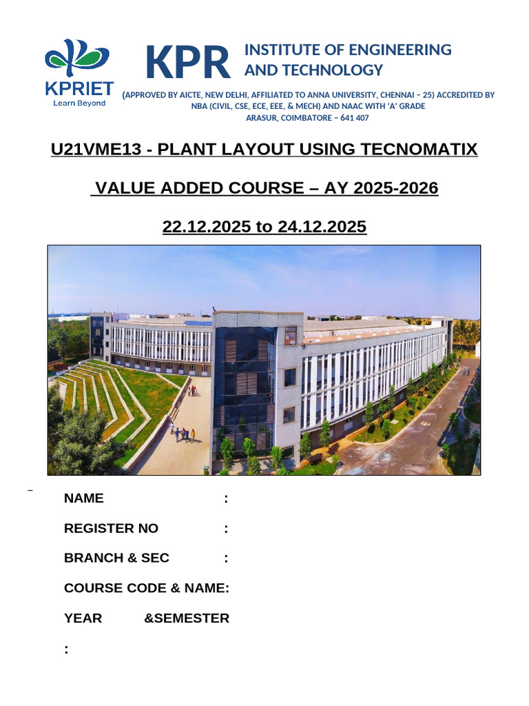 VAC - Plant Lyout | PDF