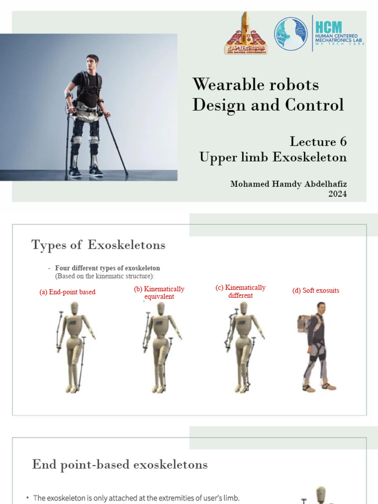 Upper Limb Exoskeleton Design Overview | PDF | Kinematics | Mechanical ...