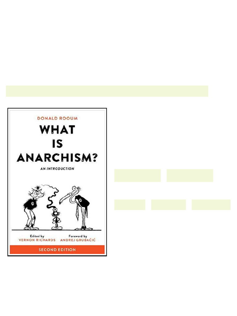(Ebook) What is Anarchism?: An Introduction by Donald Rooum, Andrej ...