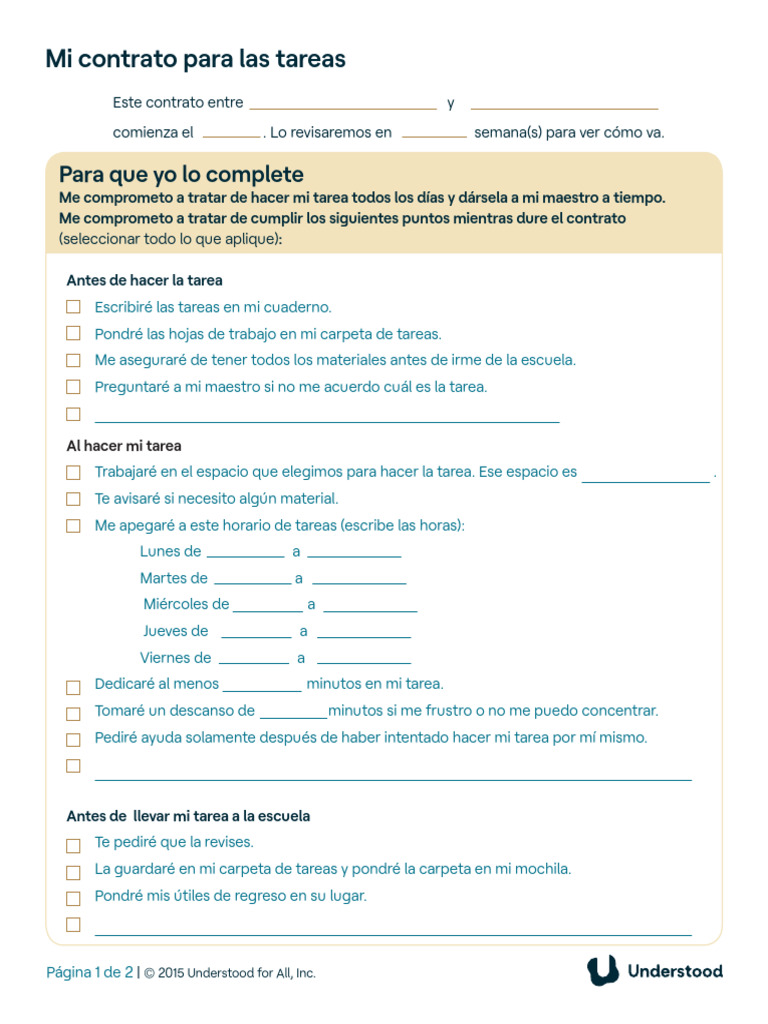 Contrato de Tareas | PDF
