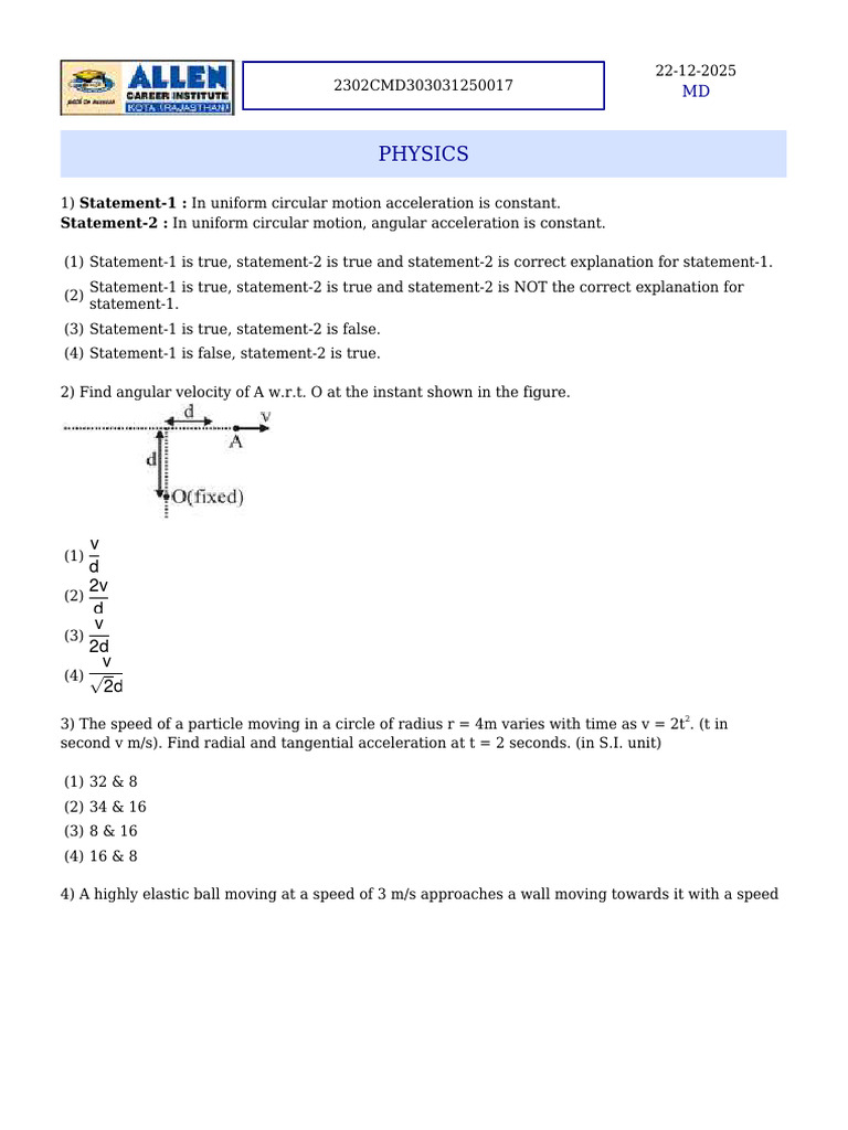 Solution (10) | PDF | Collision | Ventricle (Heart)
