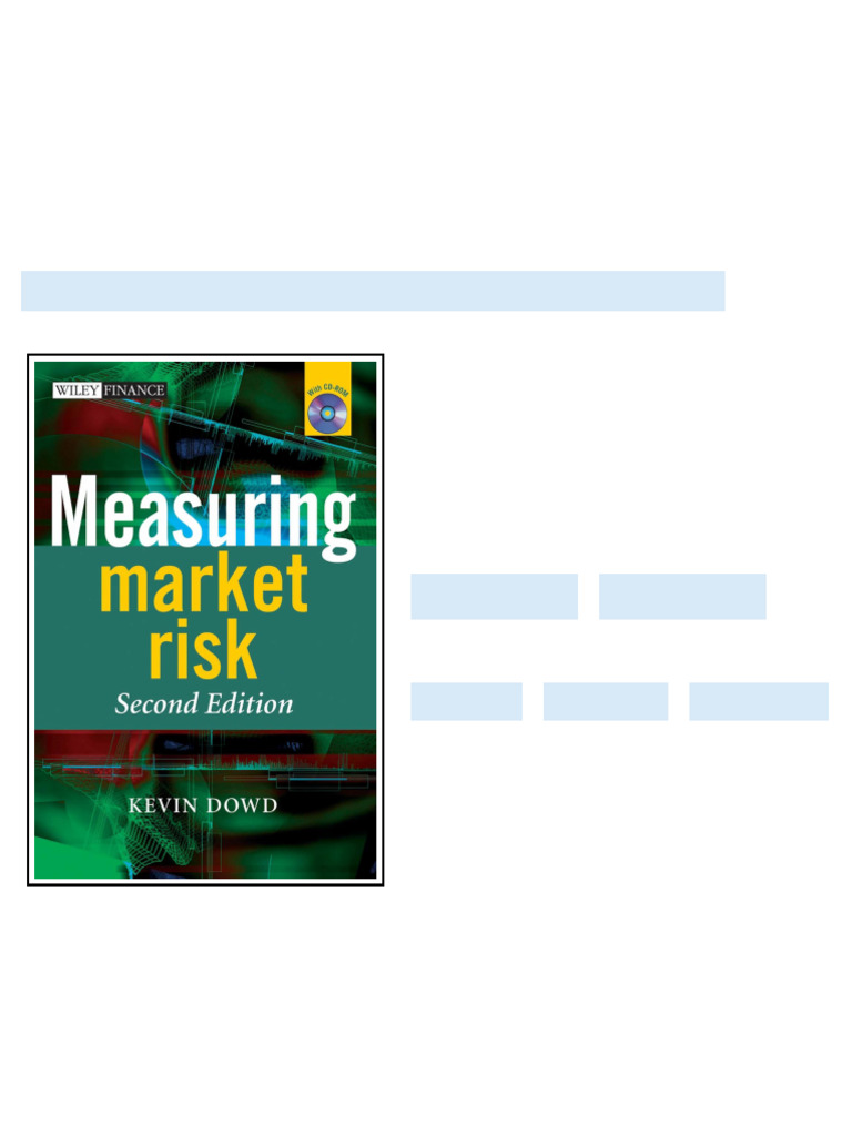 Measuring Market Risk 2nd Edition Kevin Dowd digital download | PDF ...