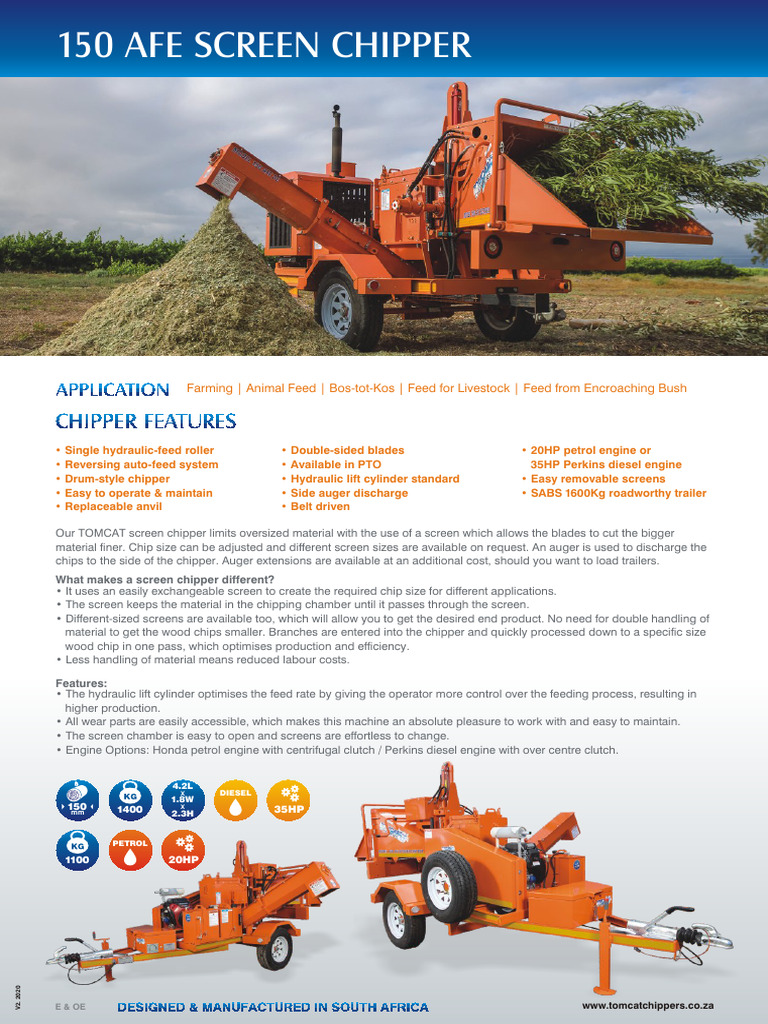 150 AFE Tomcat Screen Chipper 8dec2020 | PDF | Engines