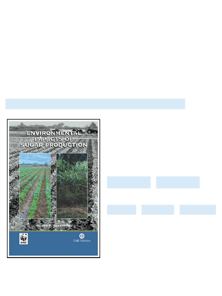 Environmental Impacts of Sugar Production The Cultivation and ...