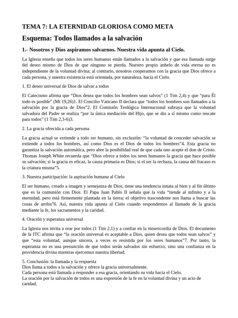 TEMA 7 LA ETERNIDAD GLORIOSA COMO META A DIOSdocx | PDF | Purgatorio ...