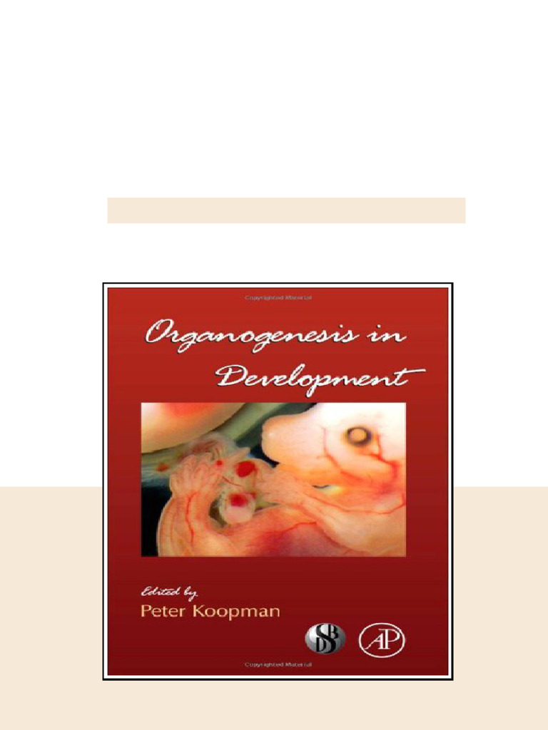 Organogenesis In Development 1st Edition Peter Koopman Eds available ...
