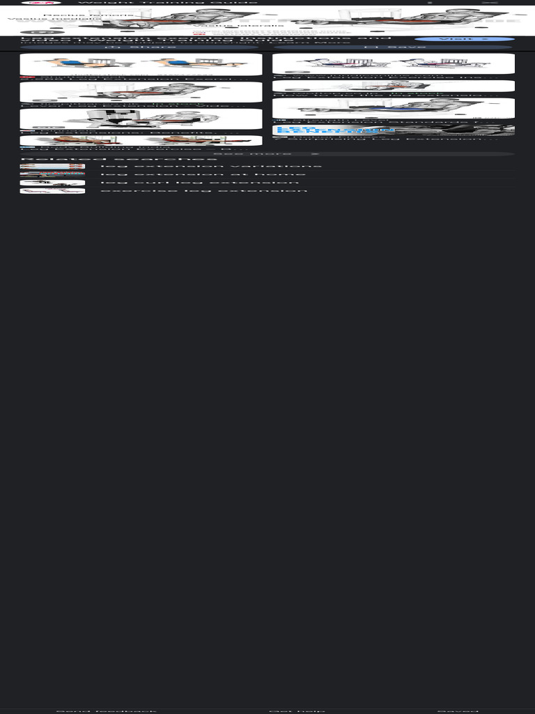 Leg Extension Exercise Guide | PDF