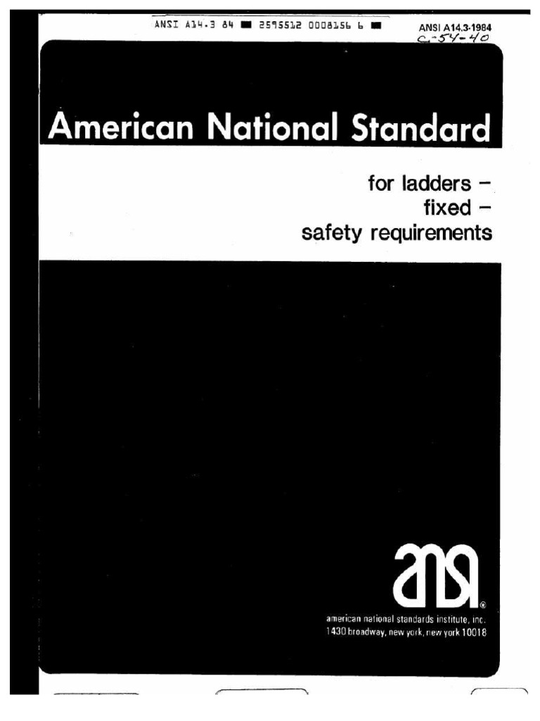 ANSI A14 Ladders | PDF