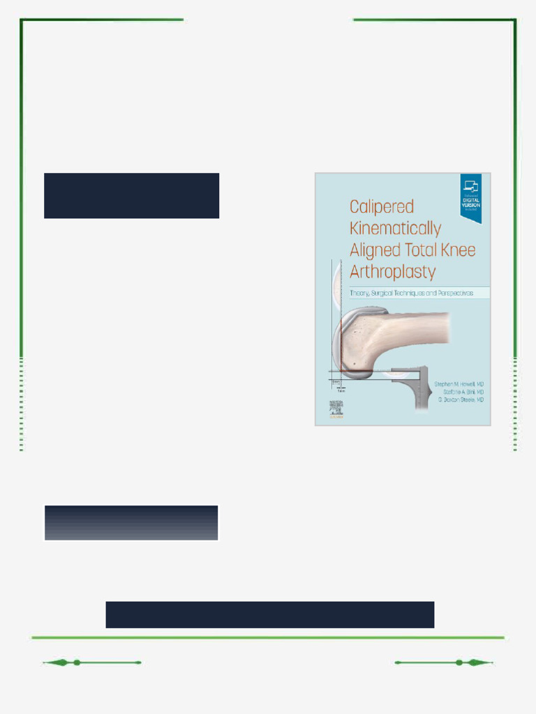 Calipered Kinematically aligned Total Knee Arthroplasty: Theory ...