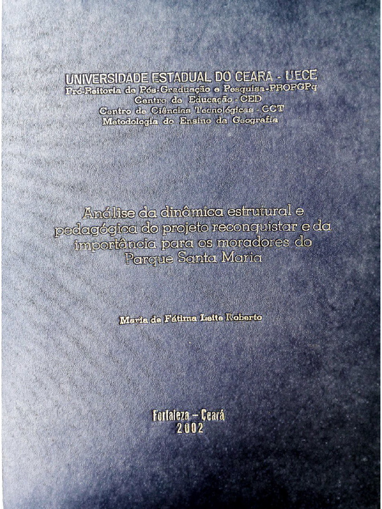 (TTA005) Análise da Dinâmica Estrutural e Pedagógica do Projeto ...