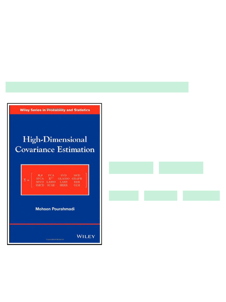 High Dimensional Covariance Estimation With High Dimensional Data 1st ...
