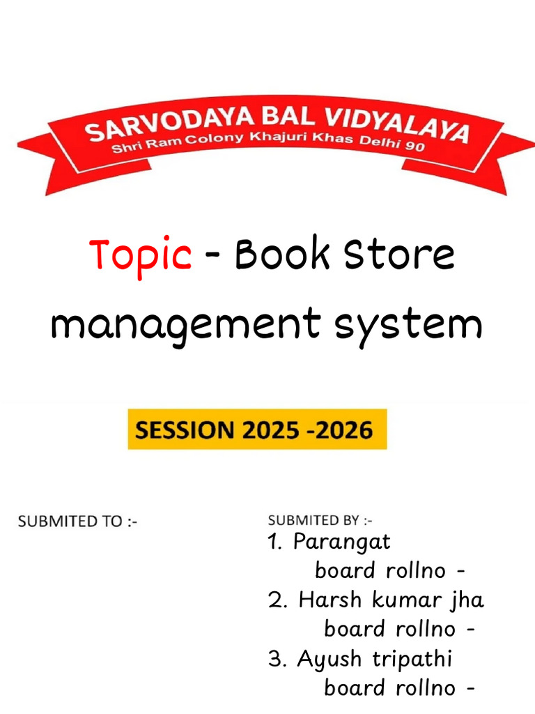 Book Store Management System.pdf 20260108 202450 0000 | PDF | Analytics ...