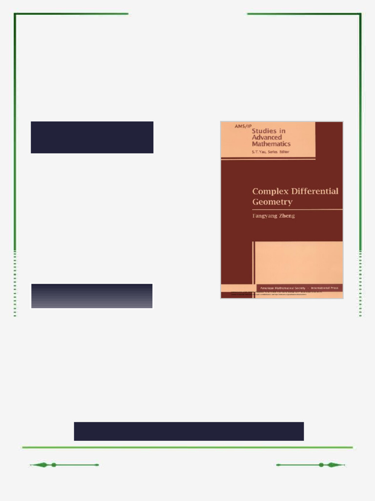 Complex Differential Geometry AMS IP Studies in Advanced Mathematics 18 Fangyang Zheng ebook ...
